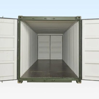 8Ft One Trip Shipping Container (Green) - Call-Oneill Containers