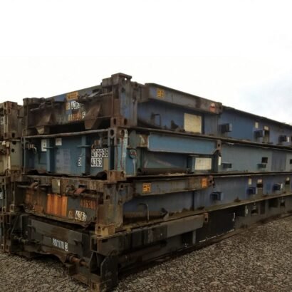 40ft x 8ft Used Shipping Container – Flat-Rack - Call-Oneill Containers