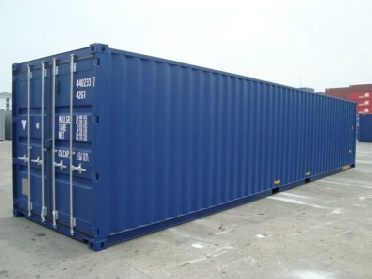 45′ HCPW Shipping Container Blue (RAL 5013) - Call-Oneill Containers