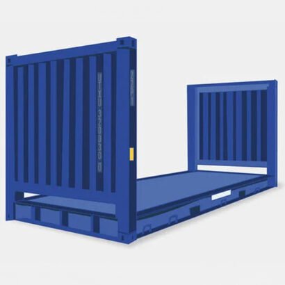 20Ft X 8Ft Used Flat Rack Shipping Containers - Call-Oneill Containers