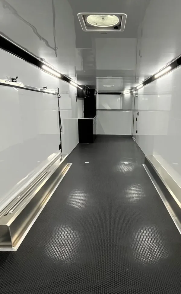 44 ft. Aluminum ATC ROM 500 Gooseneck Car Hauler, Premium Escape Door ...