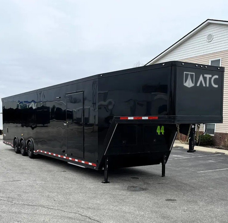 44 ft. Aluminum ATC ROM 500 Gooseneck Car Hauler, Premium Escape Door ...